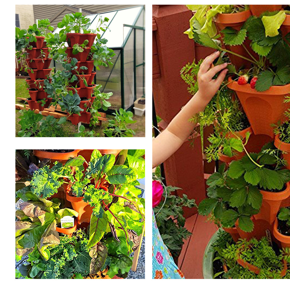 Smart Spring™ 18 Stackable Garden - Vertical Planting System